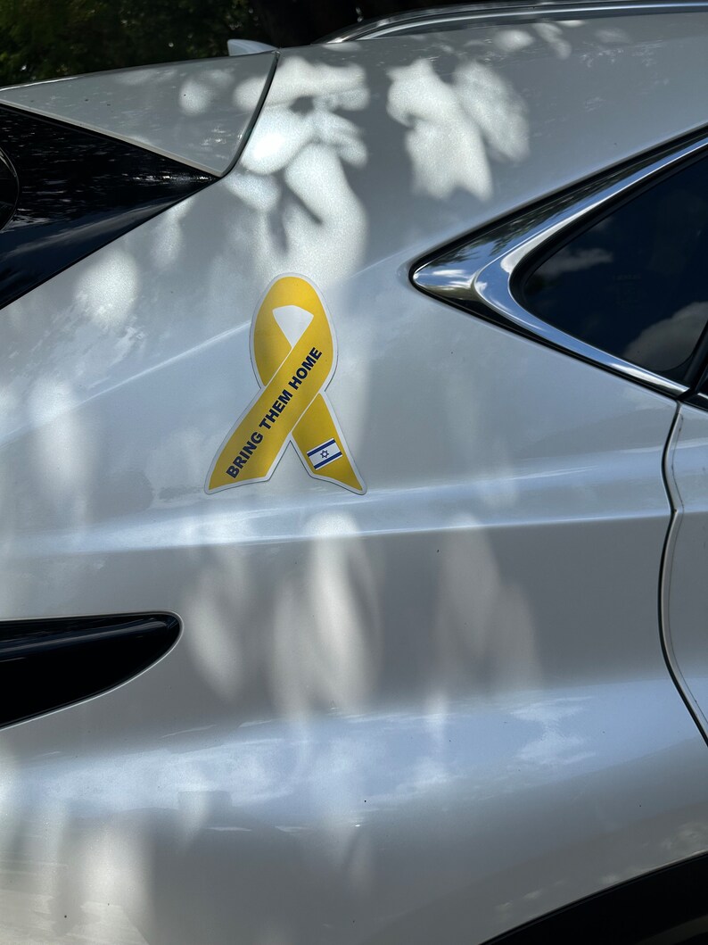 Bring Them Home Car Magnet Hostage Magnet Yellow Ribbon Magnet Jewish ...