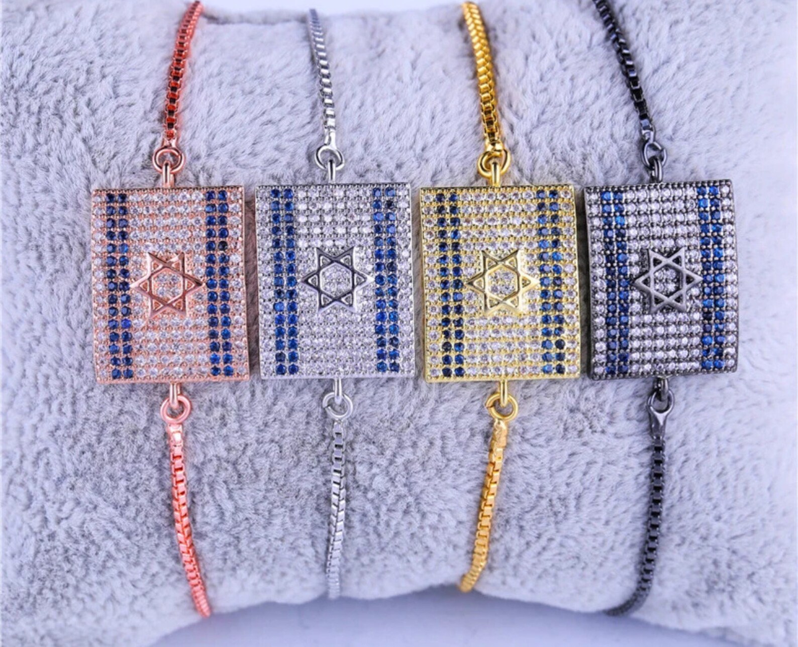 Israel Flag Bracelet Israel Bracelet Israel Jewelry Star of David ...