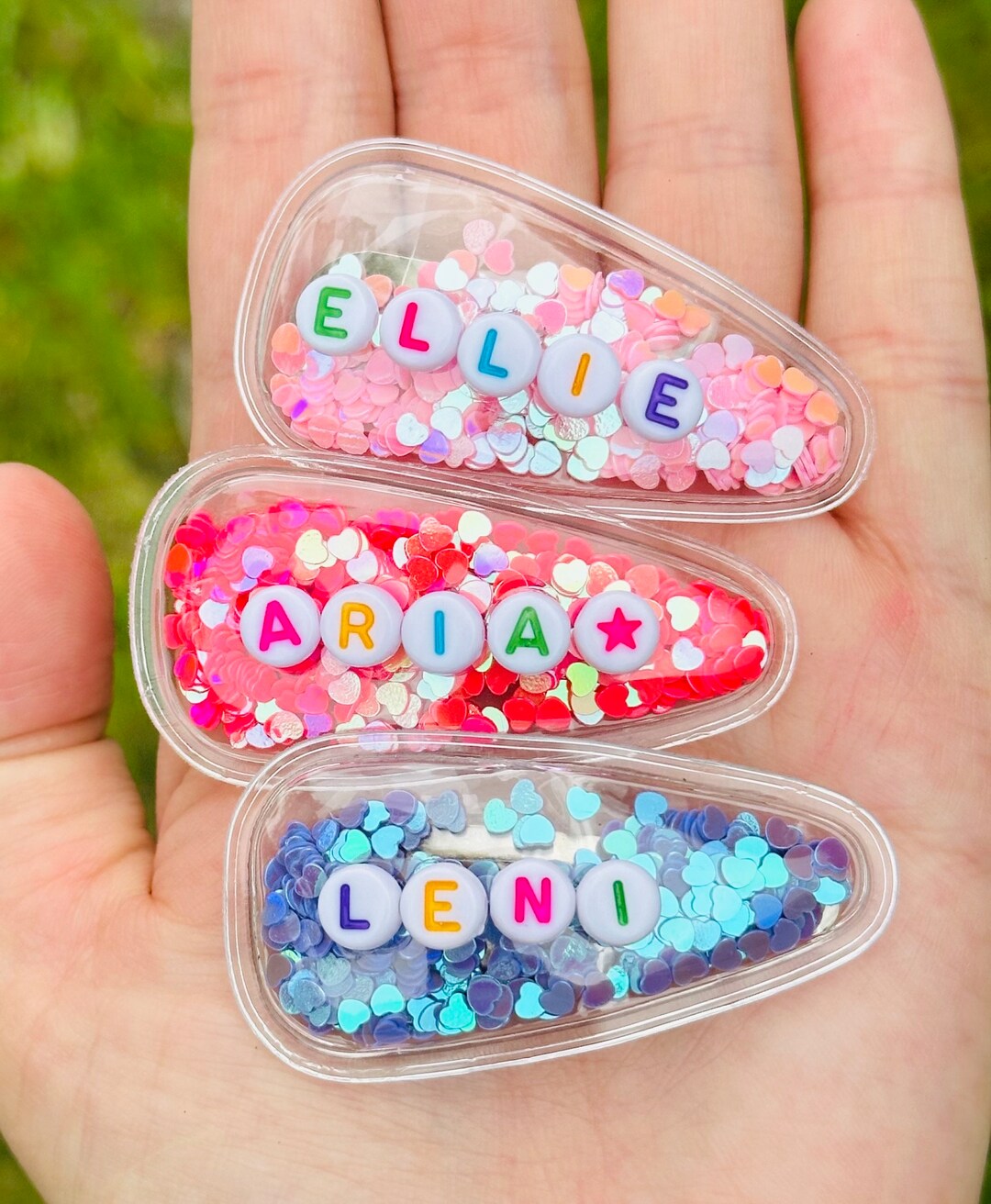 2 Personalized Hair Clips Custome Hair Clips Cute Hair Accessories ...