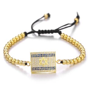 Israel Flag Bracelet Israel Bracelet Israel Jewelry Star of David ...
