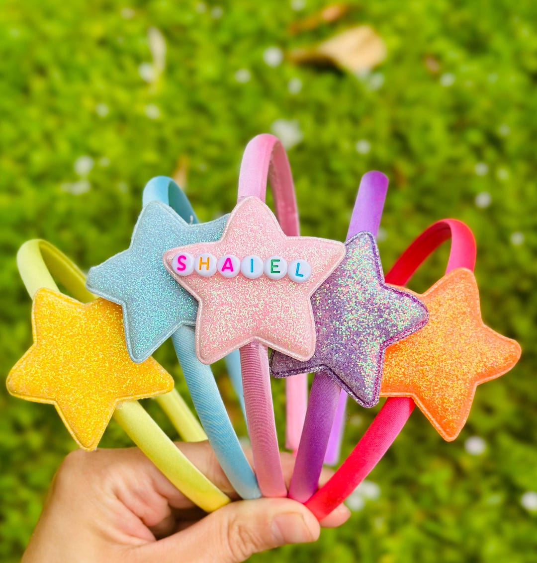 Personalized Star Headband Custom Headband Cute Hair ...