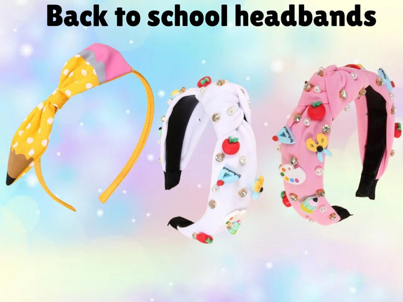 Back to School Headband Headband for Girl School Supplies Headband Hair ...