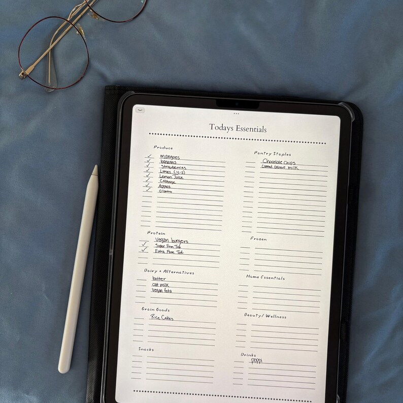 Editable & Printable Grocery List Template, Minimalist Shopping List ...