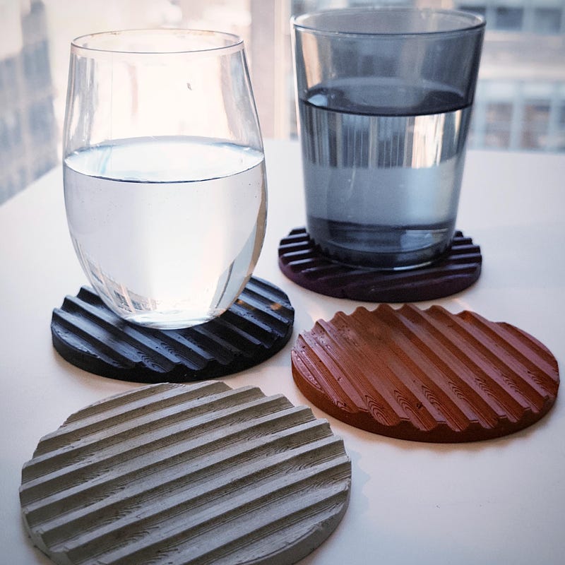 Concrete Coasters - Etsy