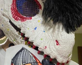 Dino Mask Premade Sticker - Etsy