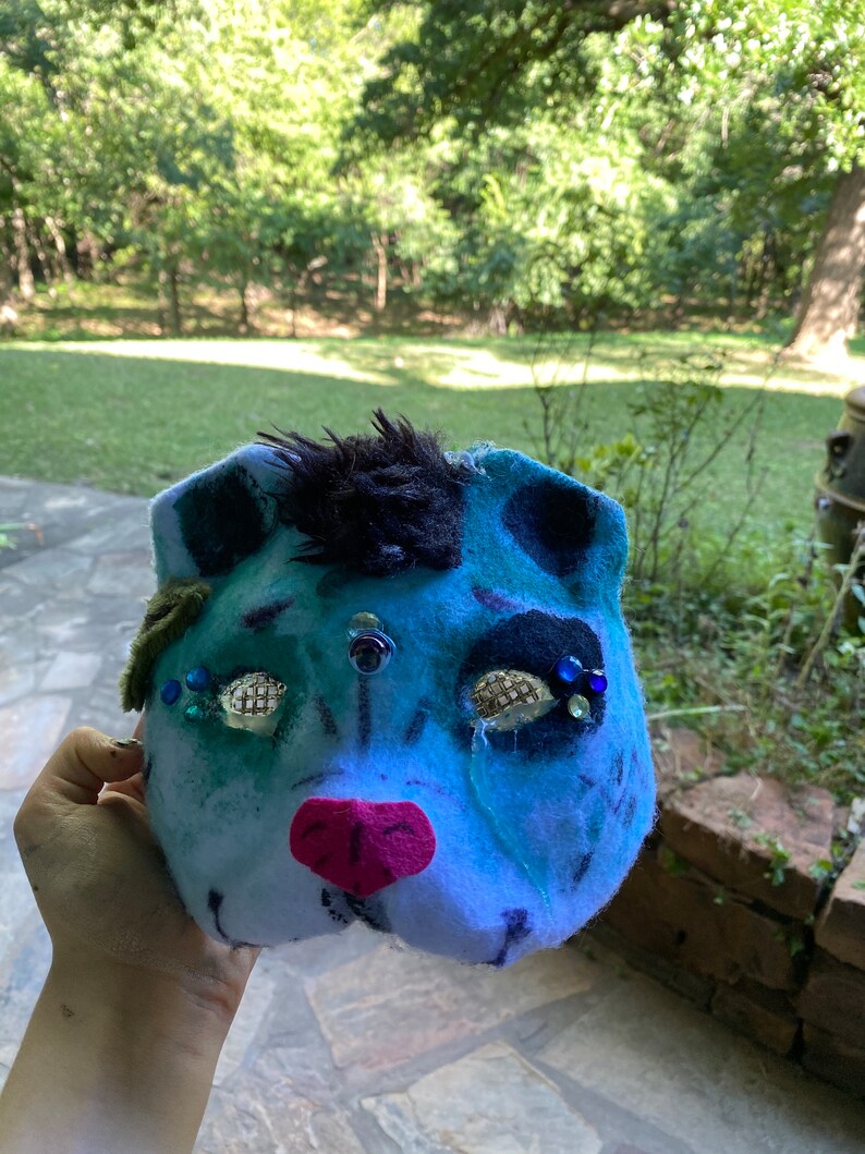 Blue Polar Bear Mask for Therians,quadrobists,and Other-paws - Etsy