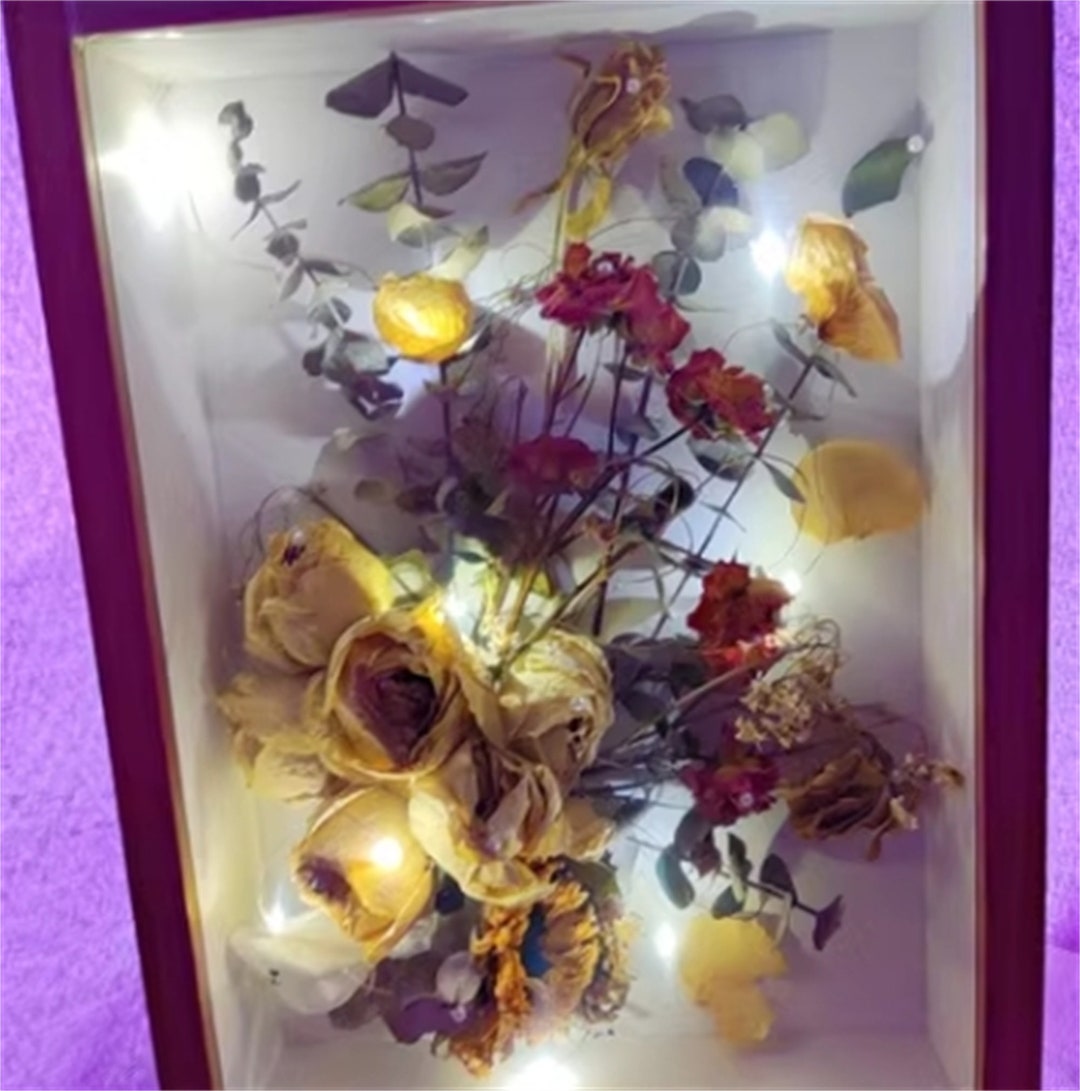 Handmade Dried Flower Photo Frame - Etsy