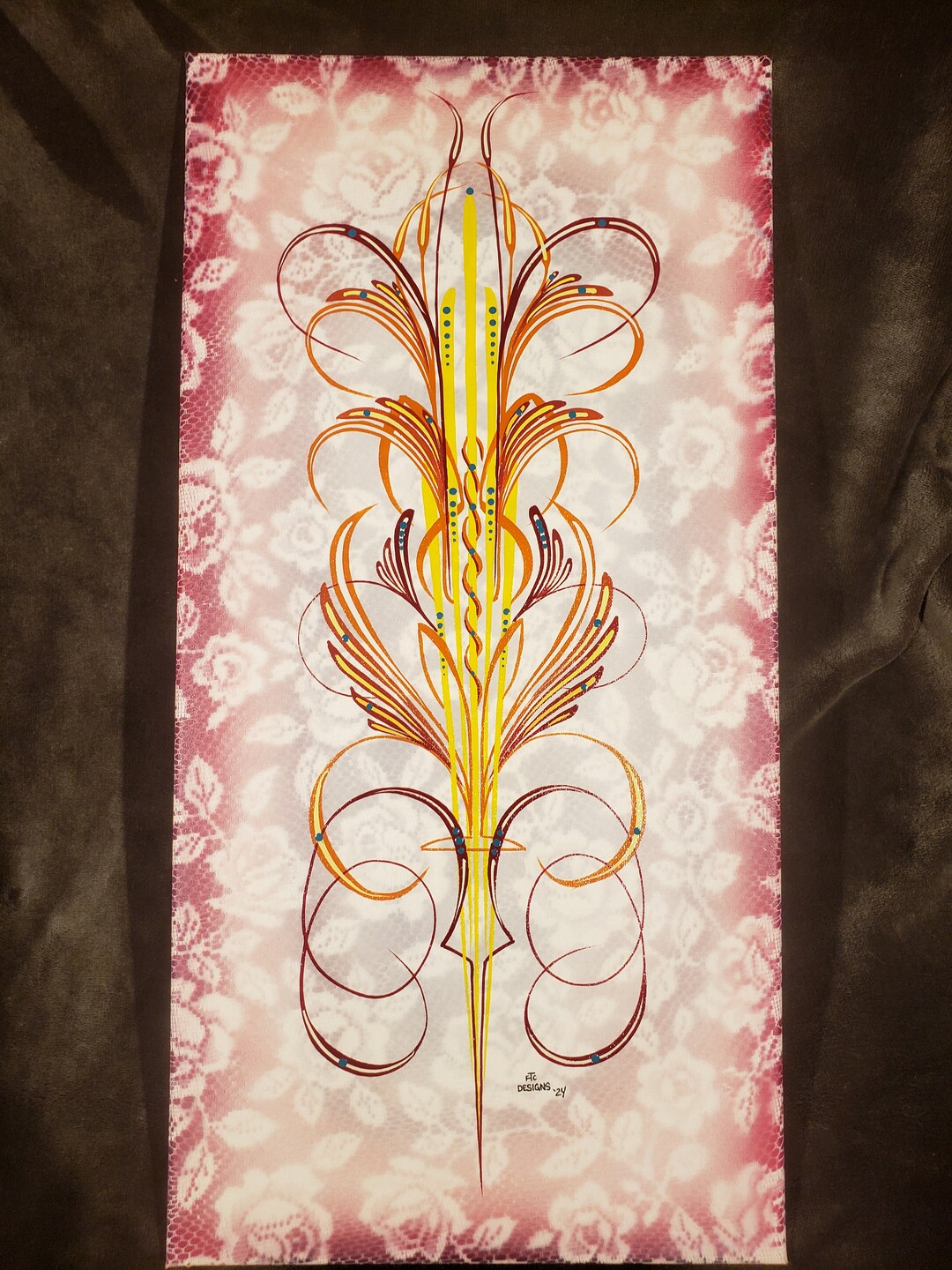 Scroll Art on Canvas - Etsy