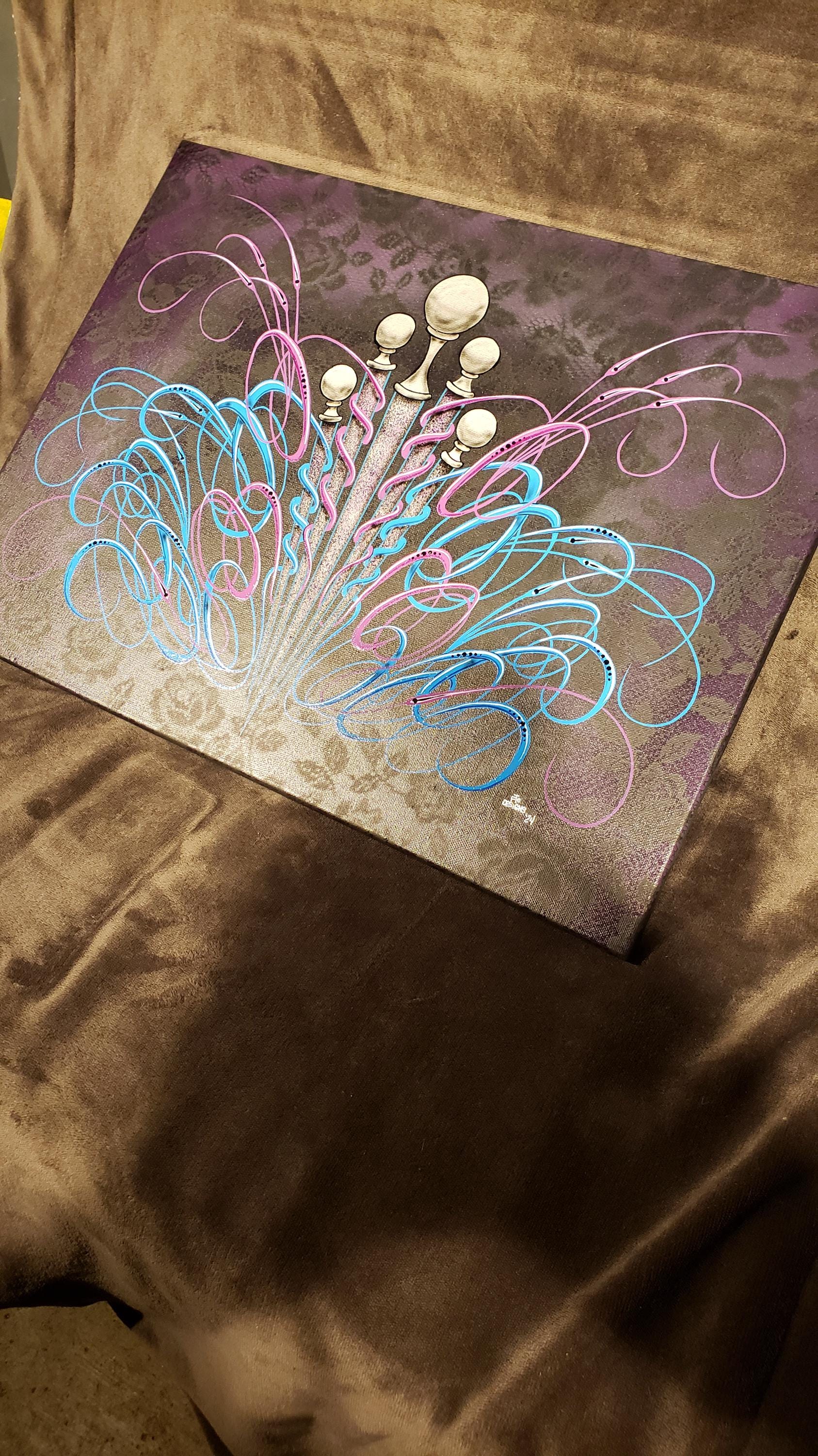 Scroll Artwork on 24x18 Canvas - Etsy