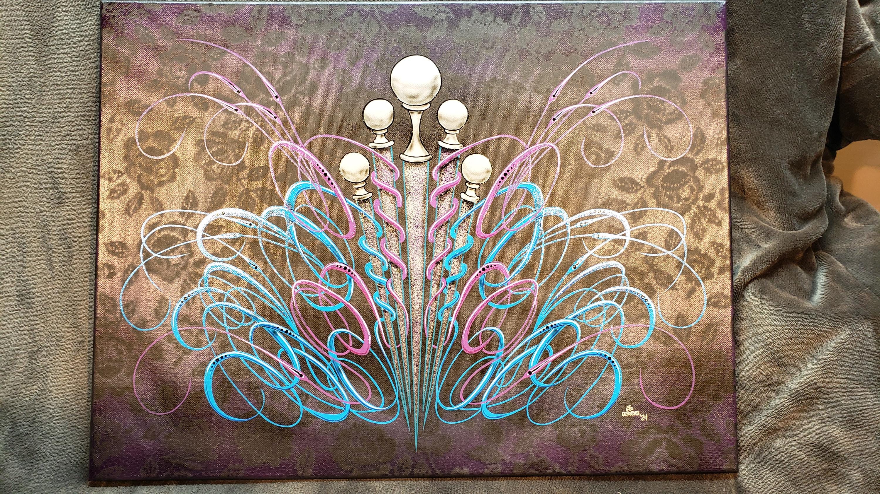 Scroll Artwork on 24x18 Canvas - Etsy