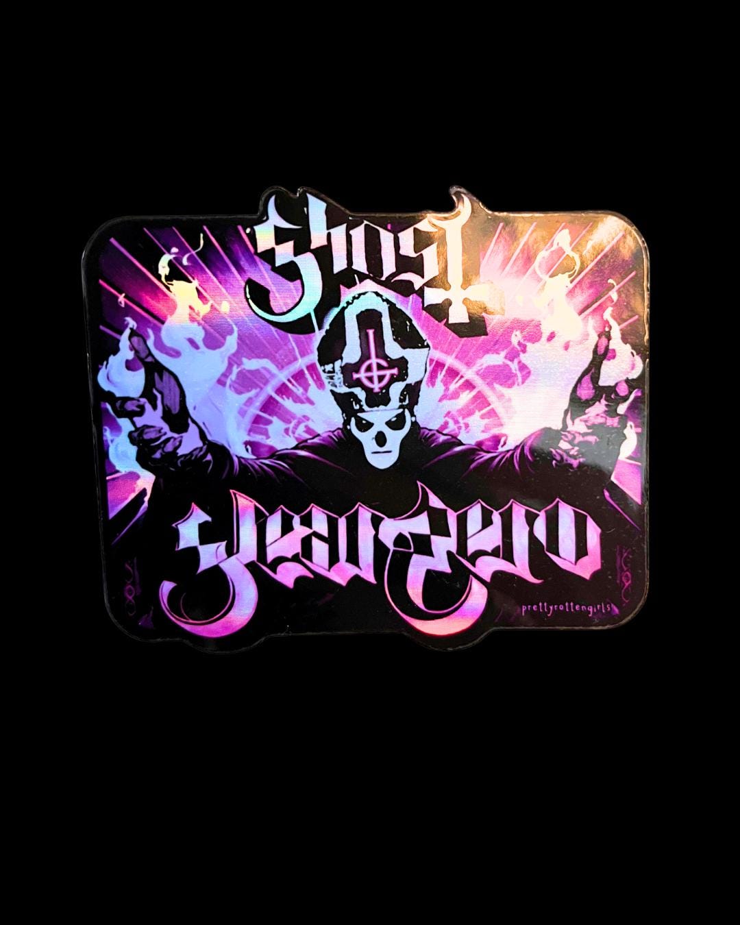 Ghost Sticker – Papa Emeritus Vinyl Decal – Gothic Occult Band Laptop ...