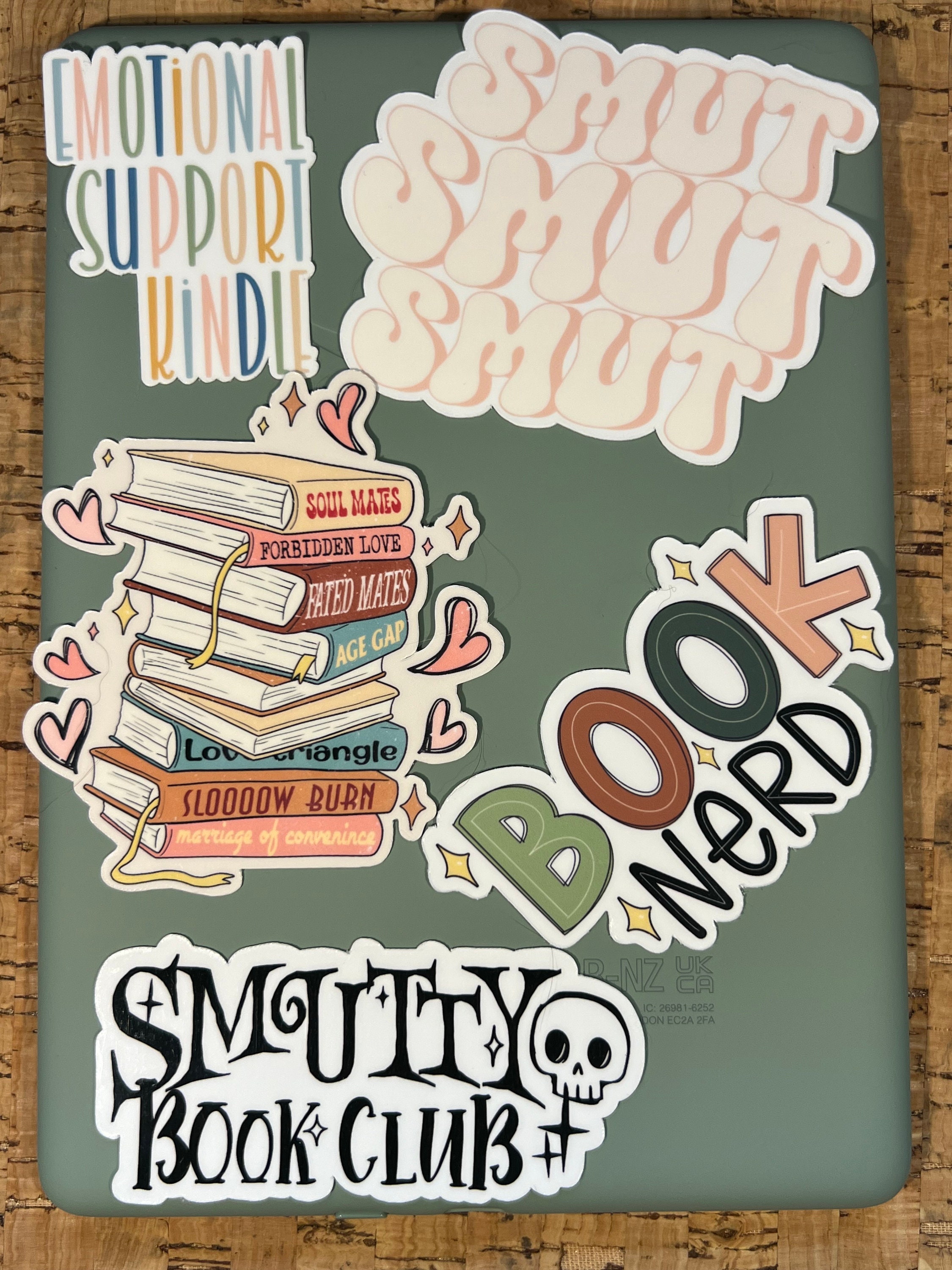 Book Stack Sticker / Kindle Sticker / Book Obsessed / Reader Gift ...