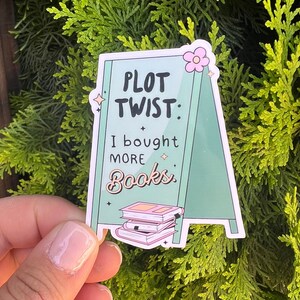 Kindle Sticker, Bookish Sticker, Book Sticker, Plot Twist Sticker, Book Lover, Romance Reader - Etsy