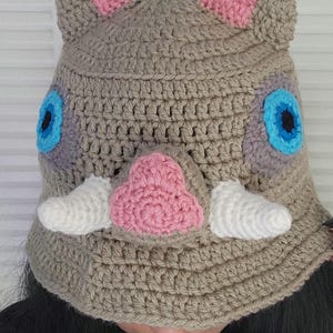 Anime Boar Head Bucket Hat - Etsy