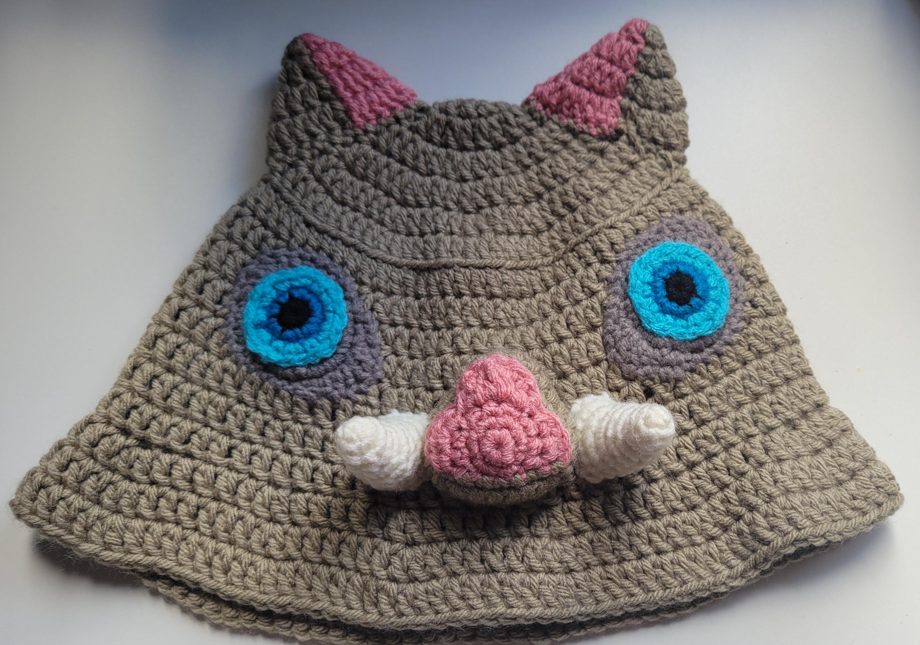 Anime Boar Head Bucket Hat - Etsy