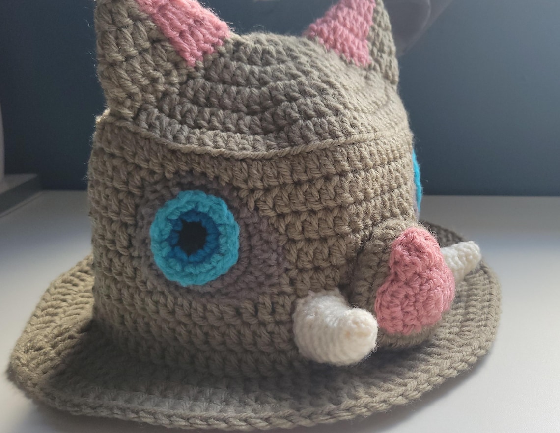Anime Boar Head Bucket Hat - Etsy