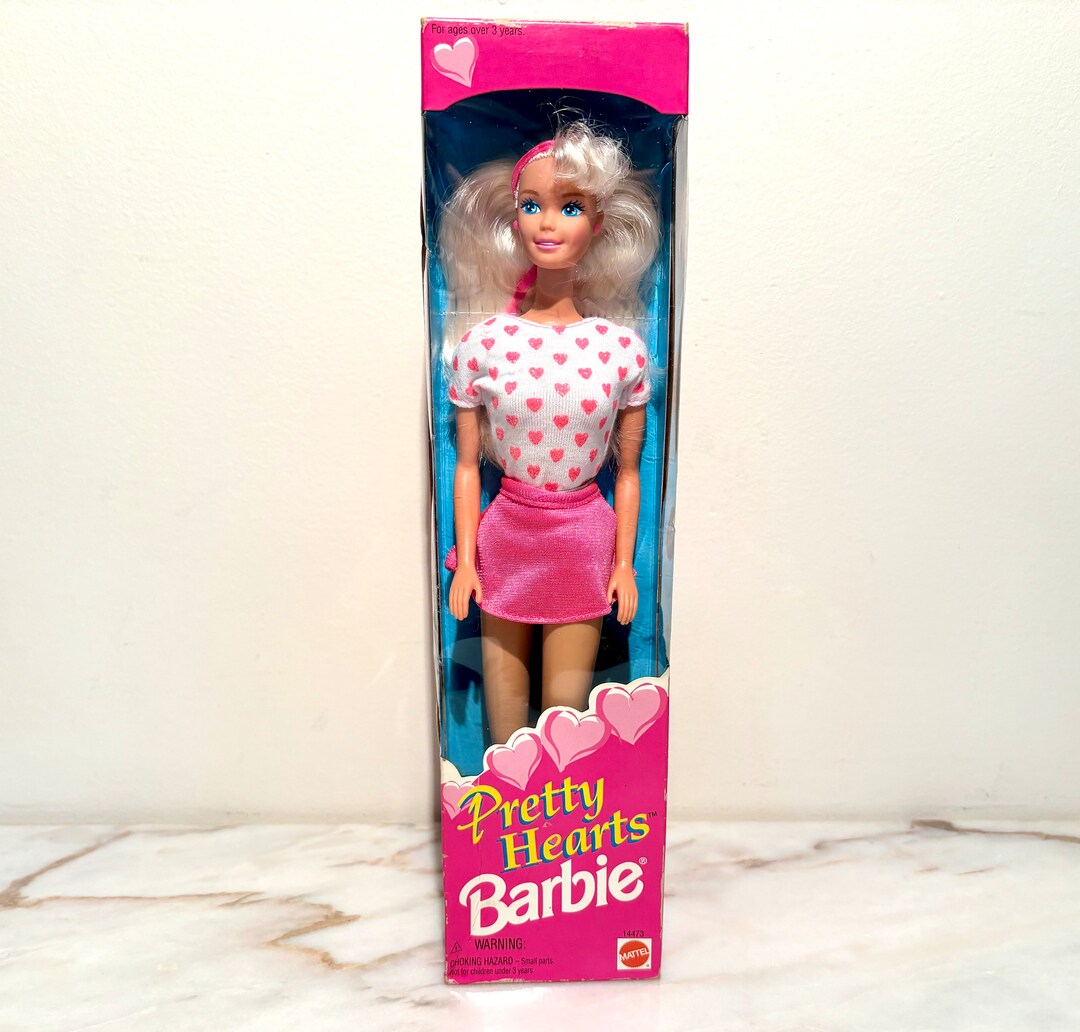 1995 Pretty Hearts Barbie Doll Mattel 14473-new in Box - Etsy