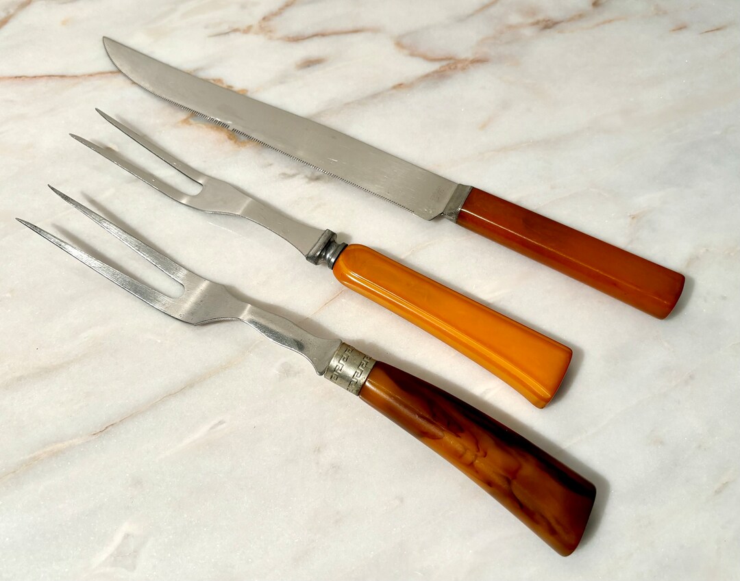Bakelite Handled Kitchen Cutlery Vintage 1940’s Made in the USA - Etsy