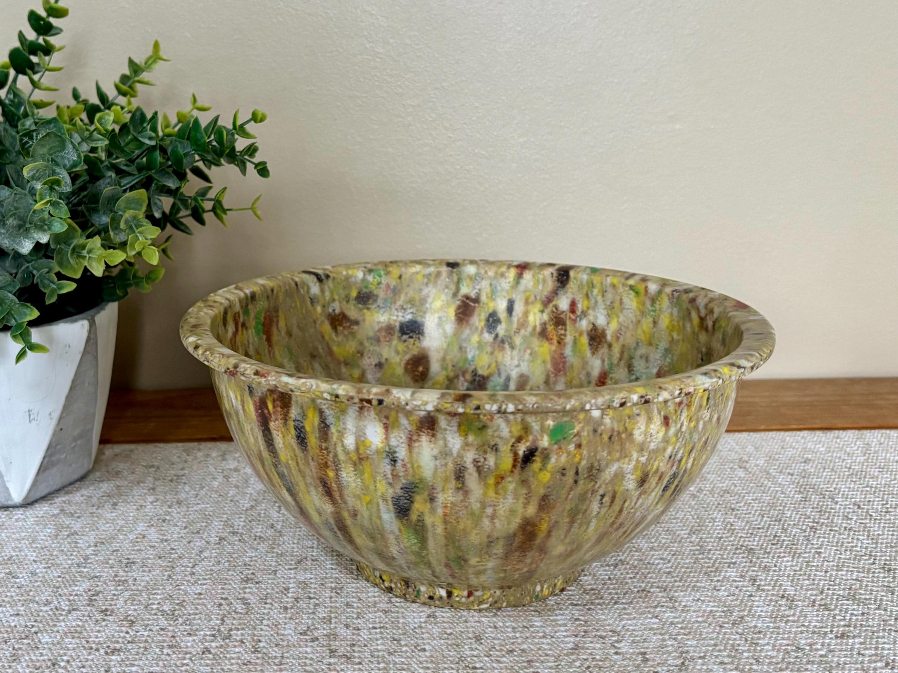 Texas Ware Vintage Splatter Confetti Melamine Bowl - Etsy