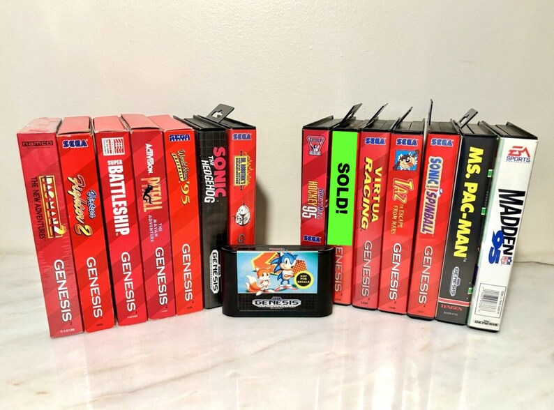 Lot of 14 Vintage Sega Genesis Games With Unopened Factory Sealed ...