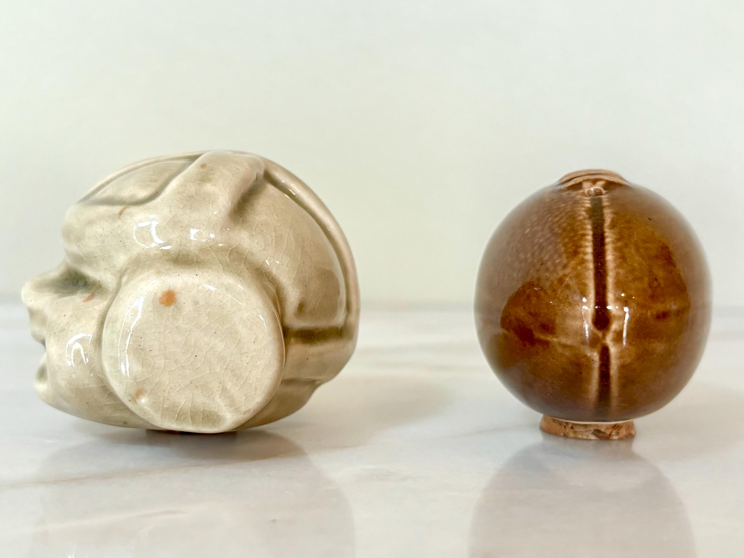 Ceramic Football & Player Salt and Pepper Shaker Set-vintage 1950’s - Etsy
