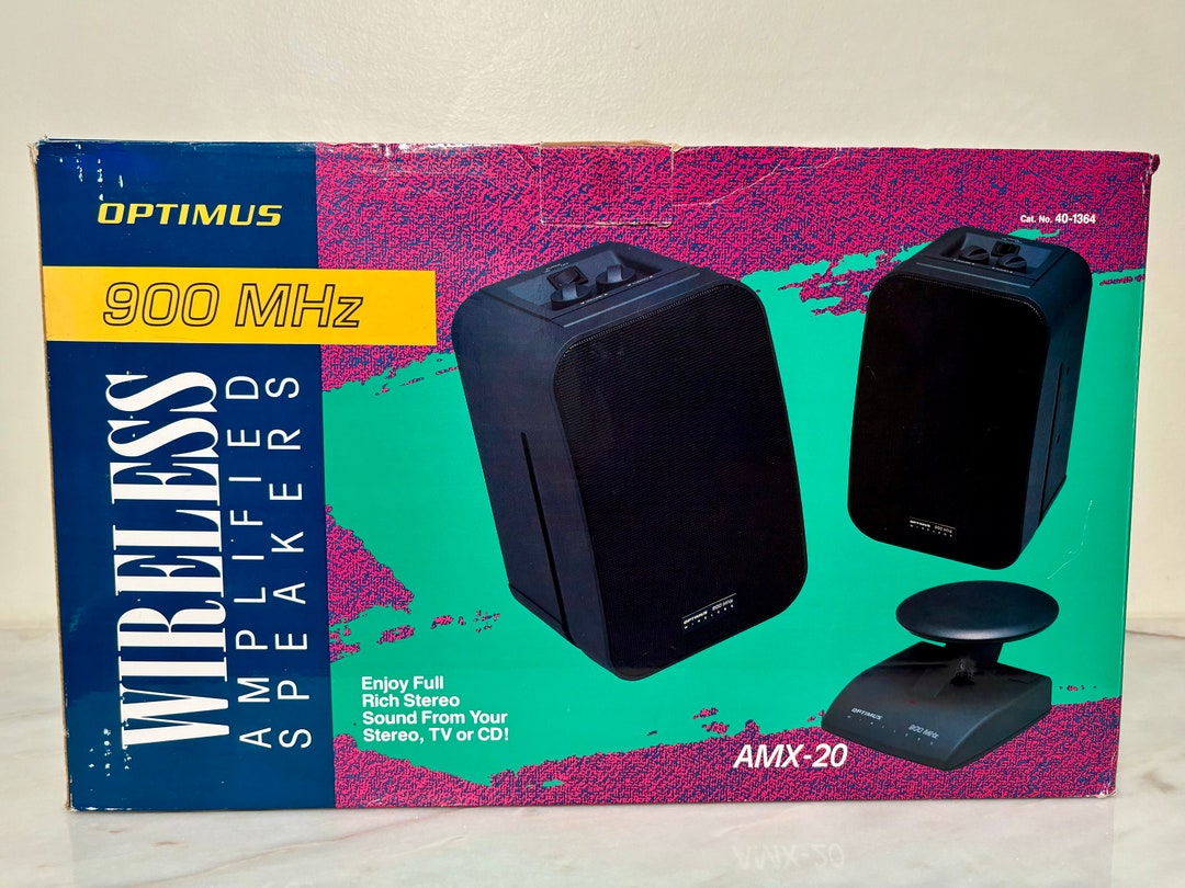 Optimus AMX 20 Speakers 40-1364 NEVER USED Vintage 1993-radio Shack ...