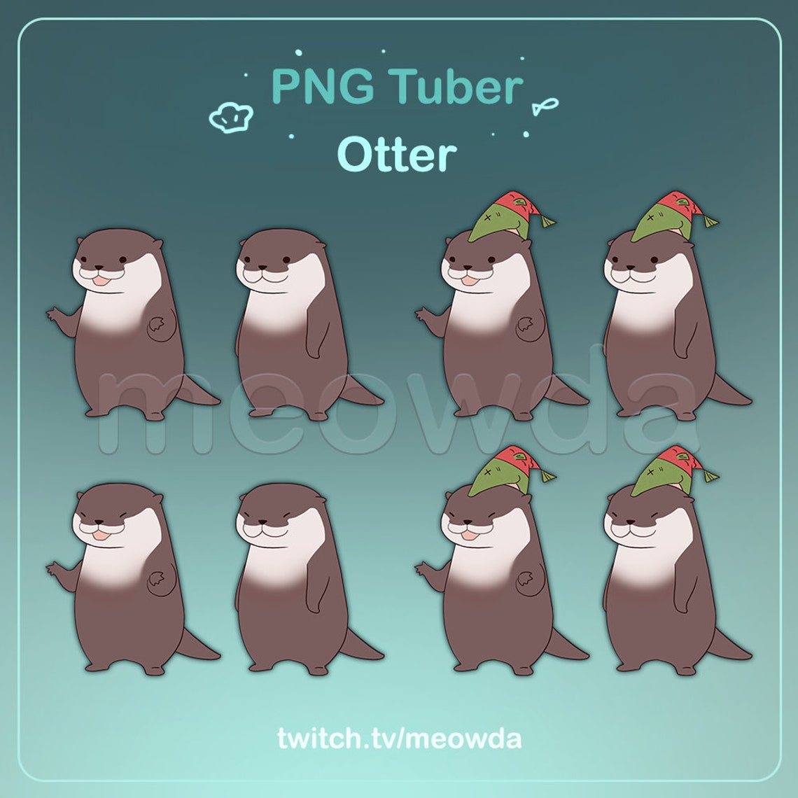 Nutria PNGTuber / Animal Vtuber / Twitch / Streaming / Avatar / Listo ...
