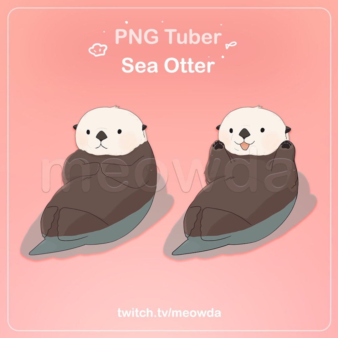 Sea Otter Pngtuber | Animal Vtuber | Twitch | Streaming | Avatar ...