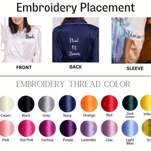 Personalized Bridesmaid Bride Robe, Wedding Dressing Gown, Floral ...