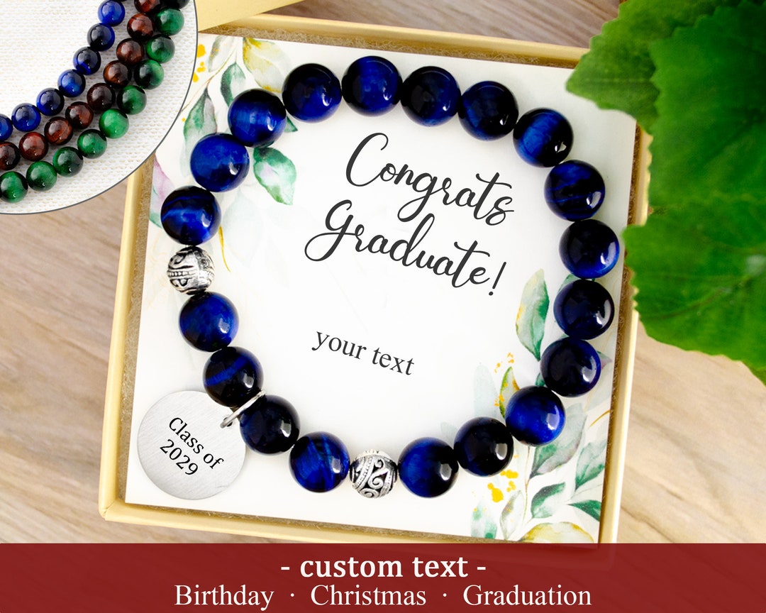Accountant Graduation Beaded Bracelet, Personalize W Enclosed Card ...