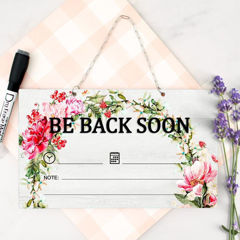 Be Back Soon Sign - Etsy