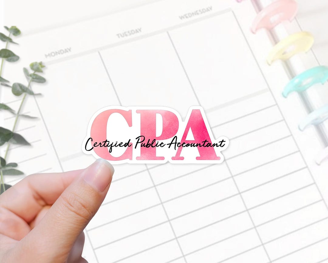 Sticker for CPA Certified Public Accountant, Funny Quote, Matte Vinyl ...