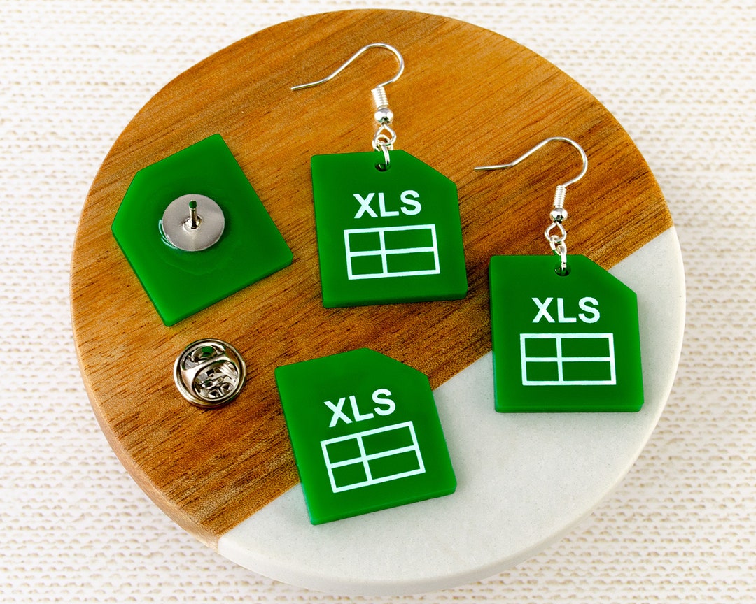 Spreadsheet Earrings or Pin, Fun Gift Idea for Accountant CPA Tax ...