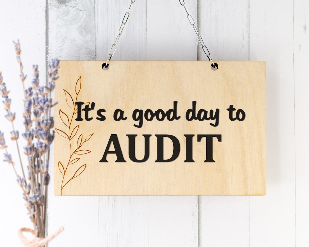 Auditor Wall Wood Sign, Cubicle Office Hanging Decor W/ Quote, Fun Gift ...