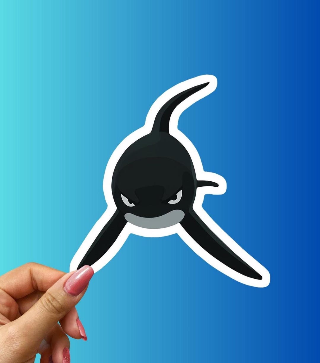 Angry Orca Sticker: Die Cut Vinyl Marine Life Decal - Etsy