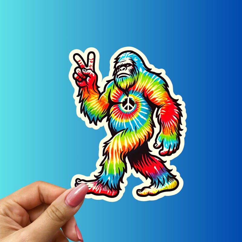 Tie Dye Peace Vinyl Decal - Etsy