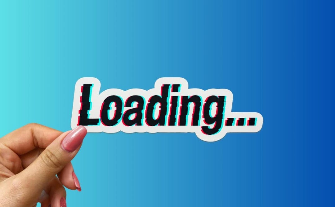 Loading Glitch Text Sticker – Funny Tech Humor Vinyl Decal - Etsy