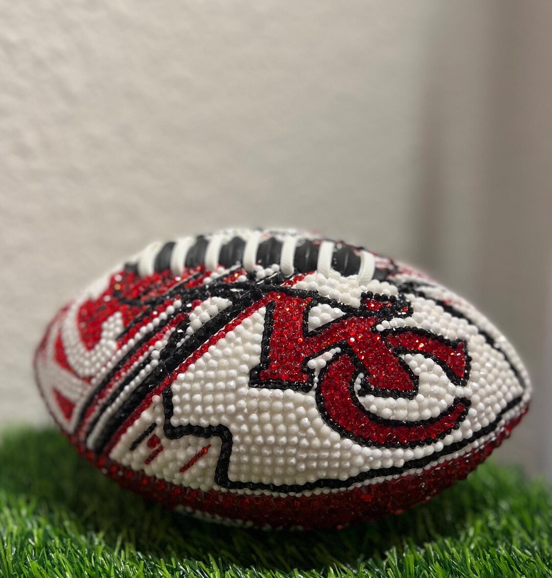 Mini Chiefs Rhinestone Blinged Football A - Etsy