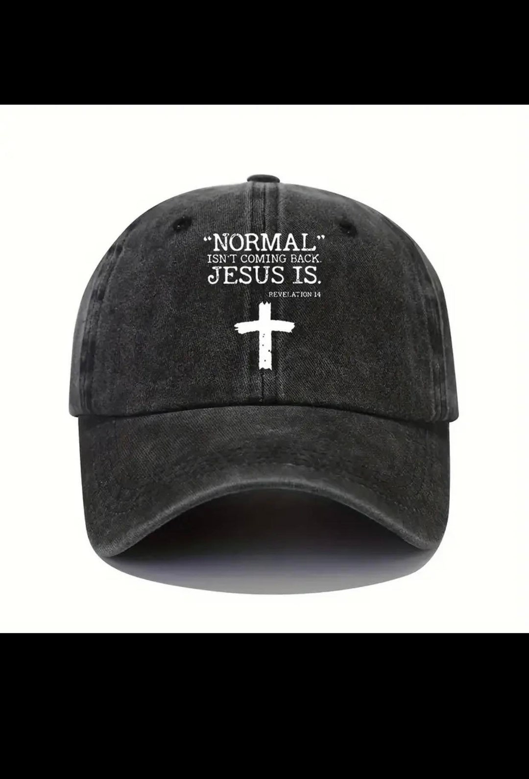 Normal Isn't Coming Back Jesus Is, Printed Baseball Cap, Lightweight ...