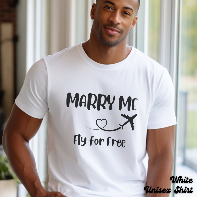 Marry Me Fly for Free T-shirt, Airline Staff Shirt, Pilot Shirt ...