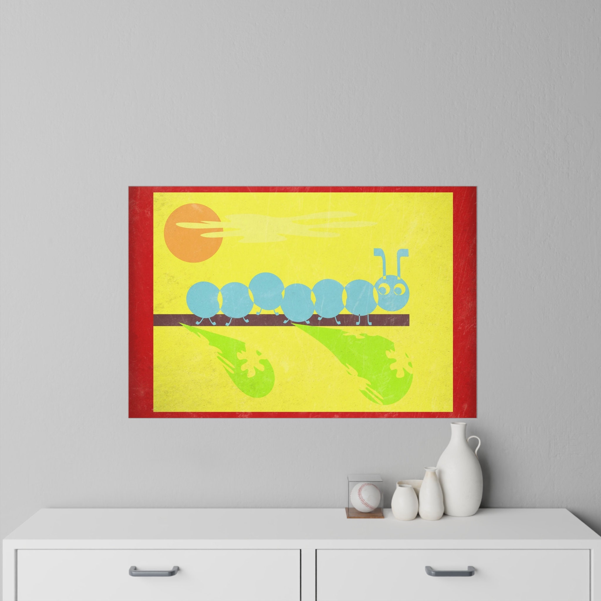 Caterpillar Wall Decal - Etsy