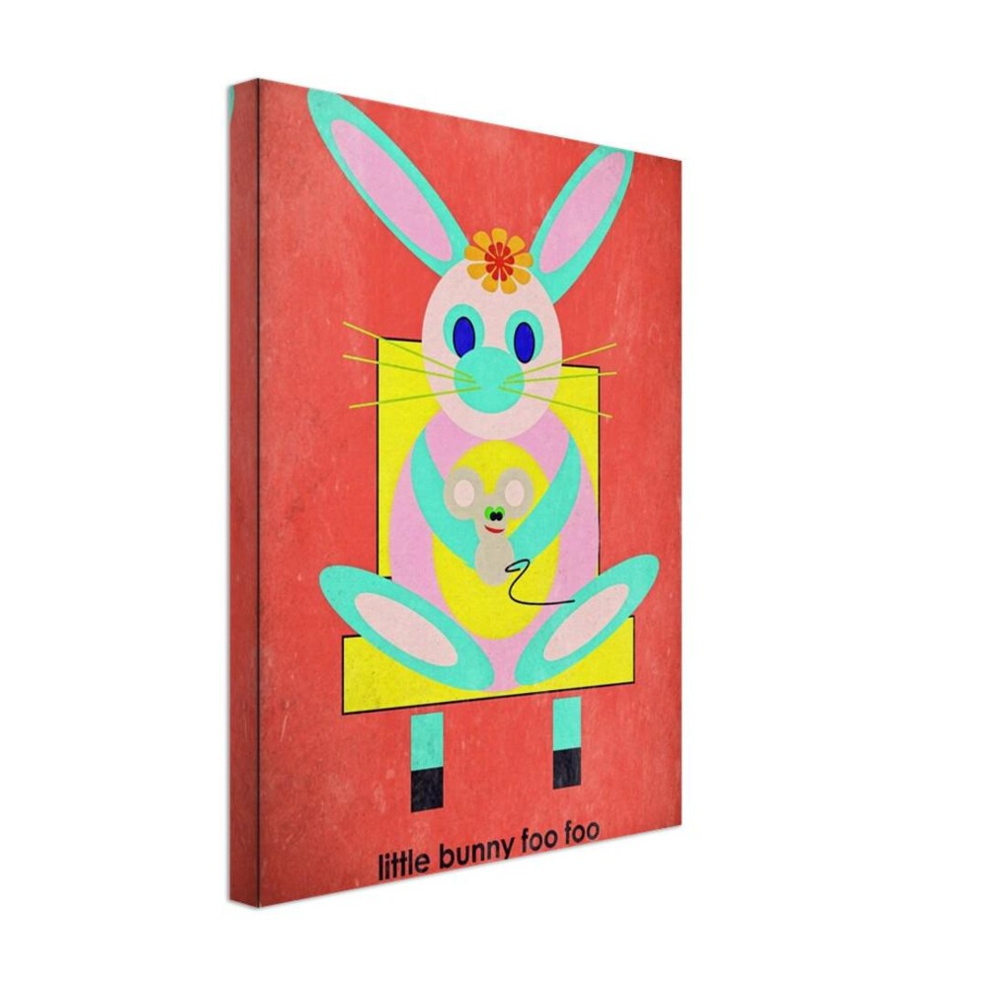 Little Bunny Foo Foo Wrapped Canvas Wall Art Print - Etsy