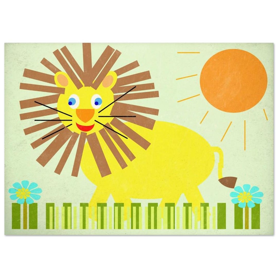 Lion Semi-glossy Paper Wall Art Print - Etsy