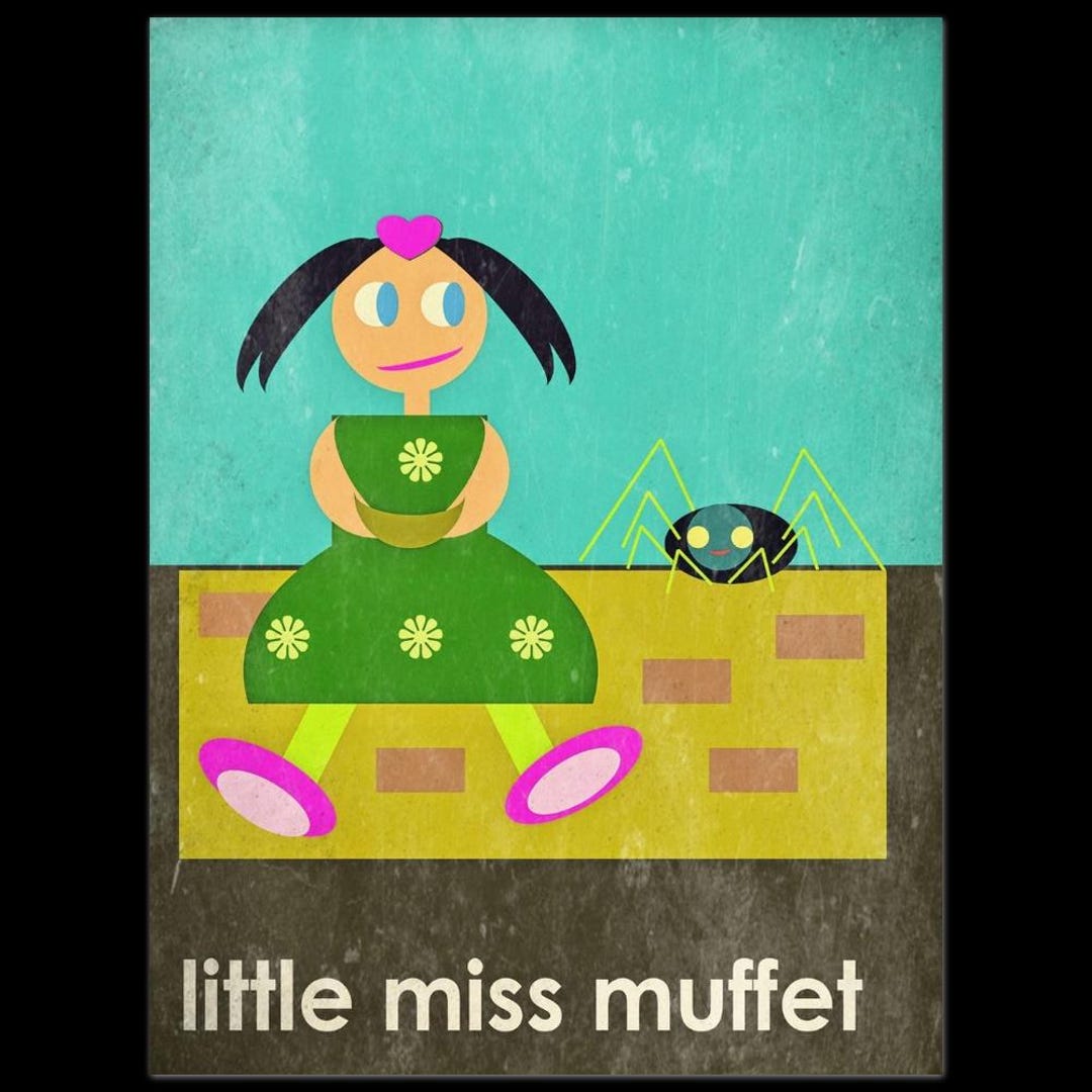 Little Miss Muffet Semi-glossy Paper Wall Art Print - Etsy