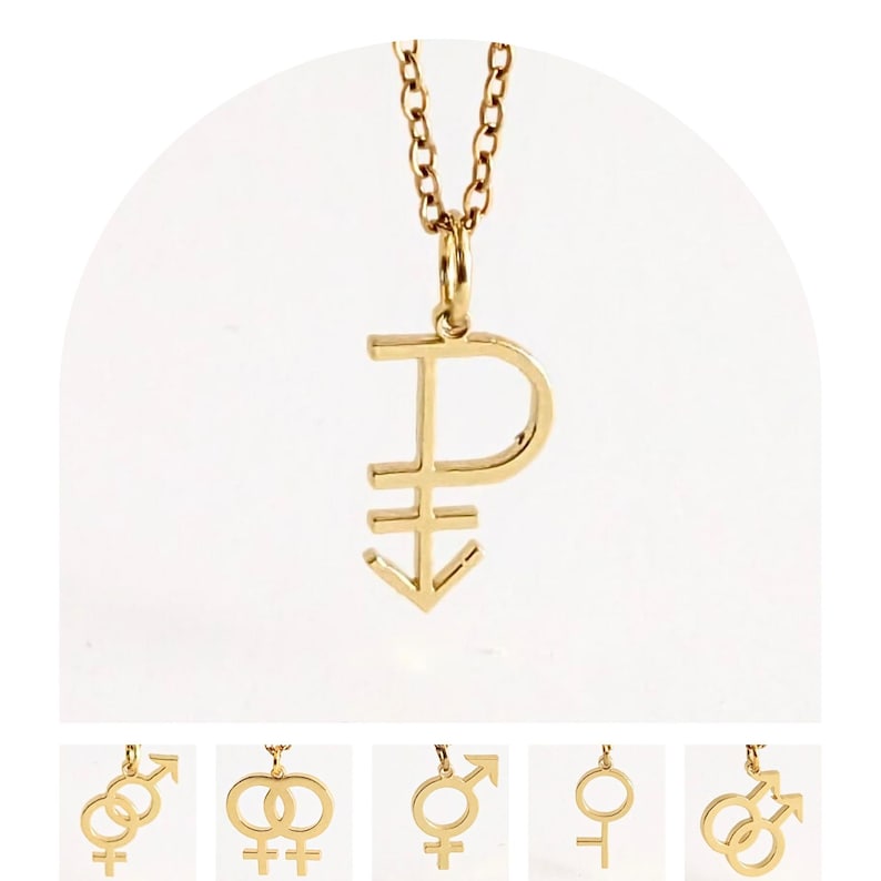 Pansexual Necklace, Pan, Custom Gender Symbol, Feminist, Double Venus ...