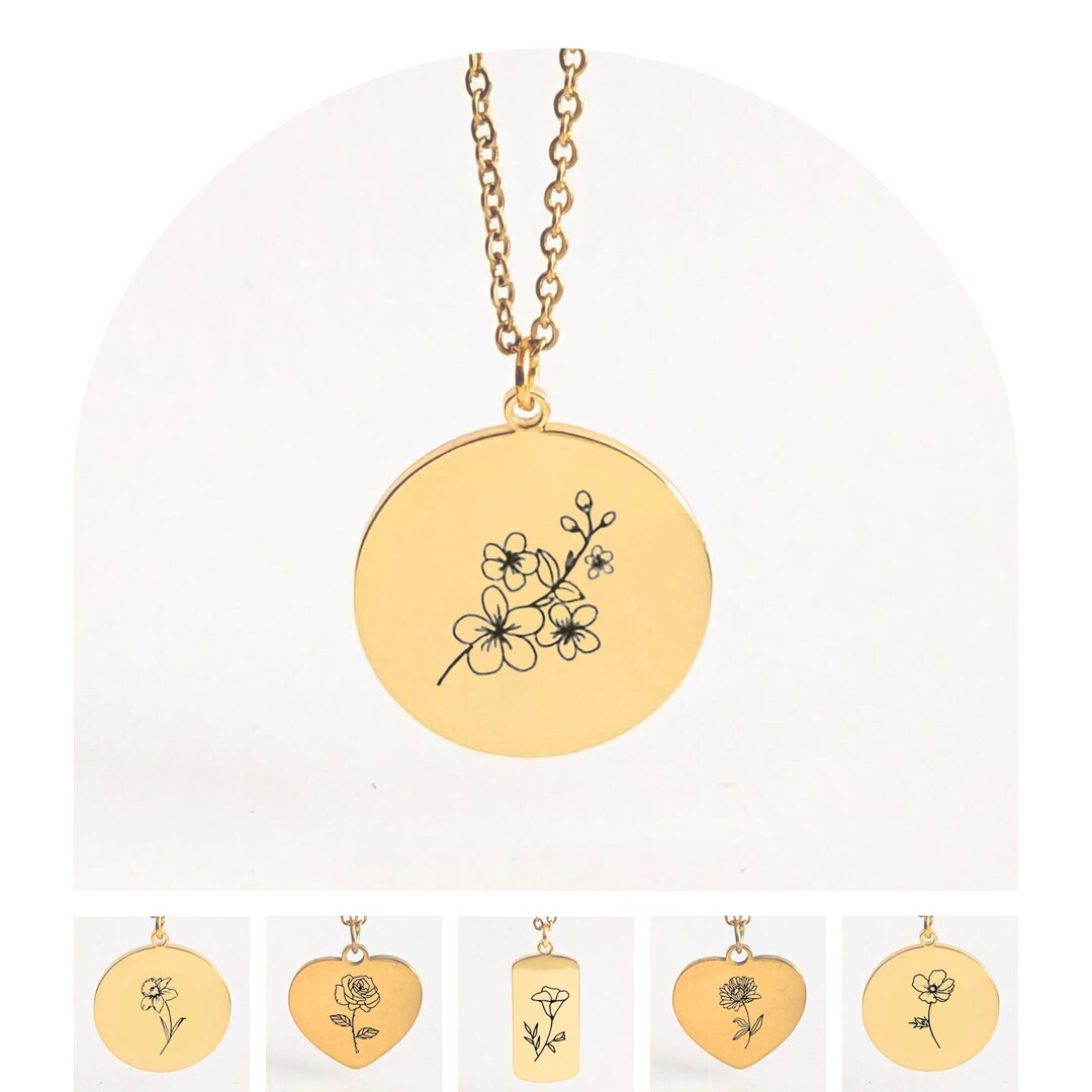 Engraved Necklace, Personal Message Necklace, Personalized Quotes ...