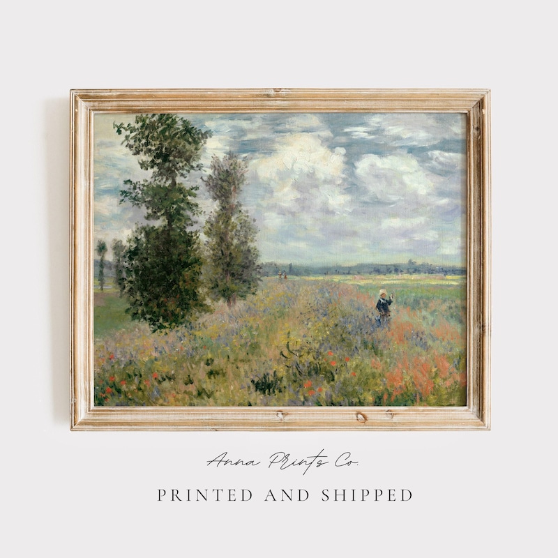 Monet Prints Poppy - Etsy