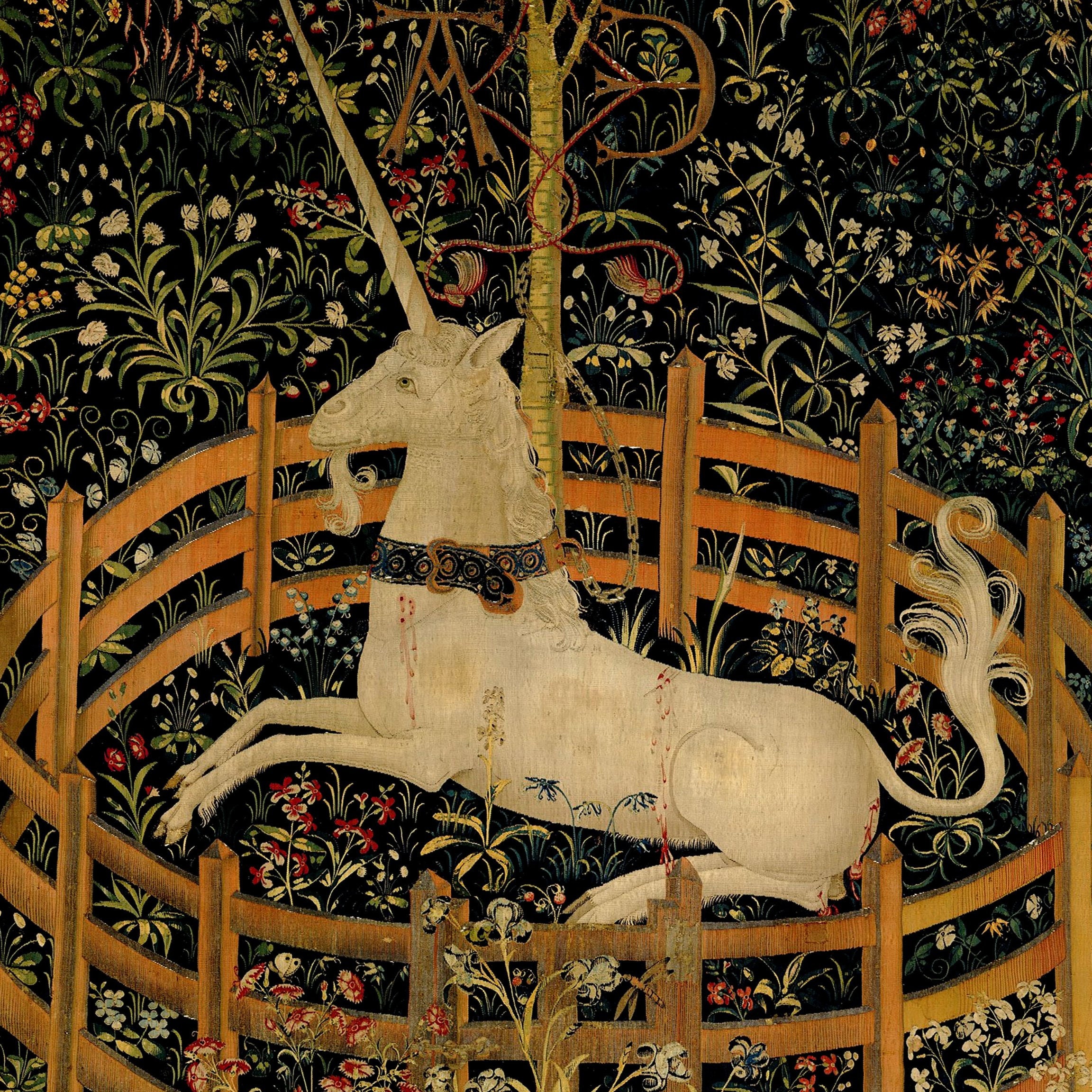 MAILED Giclée Print Medieval Unicorn Tapestries Reproduction Antique ...