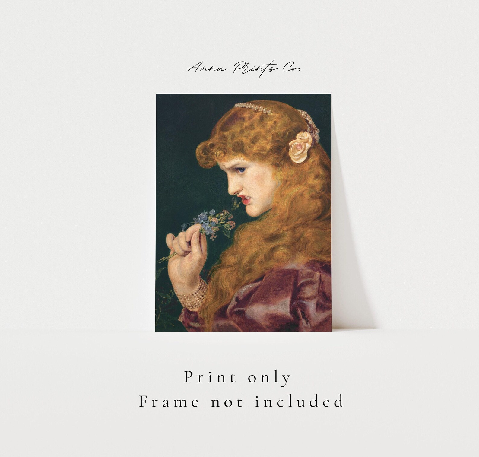 MAILED Giclée Print | Love's Shadow Vintage Pre-raphaelite Painting ...