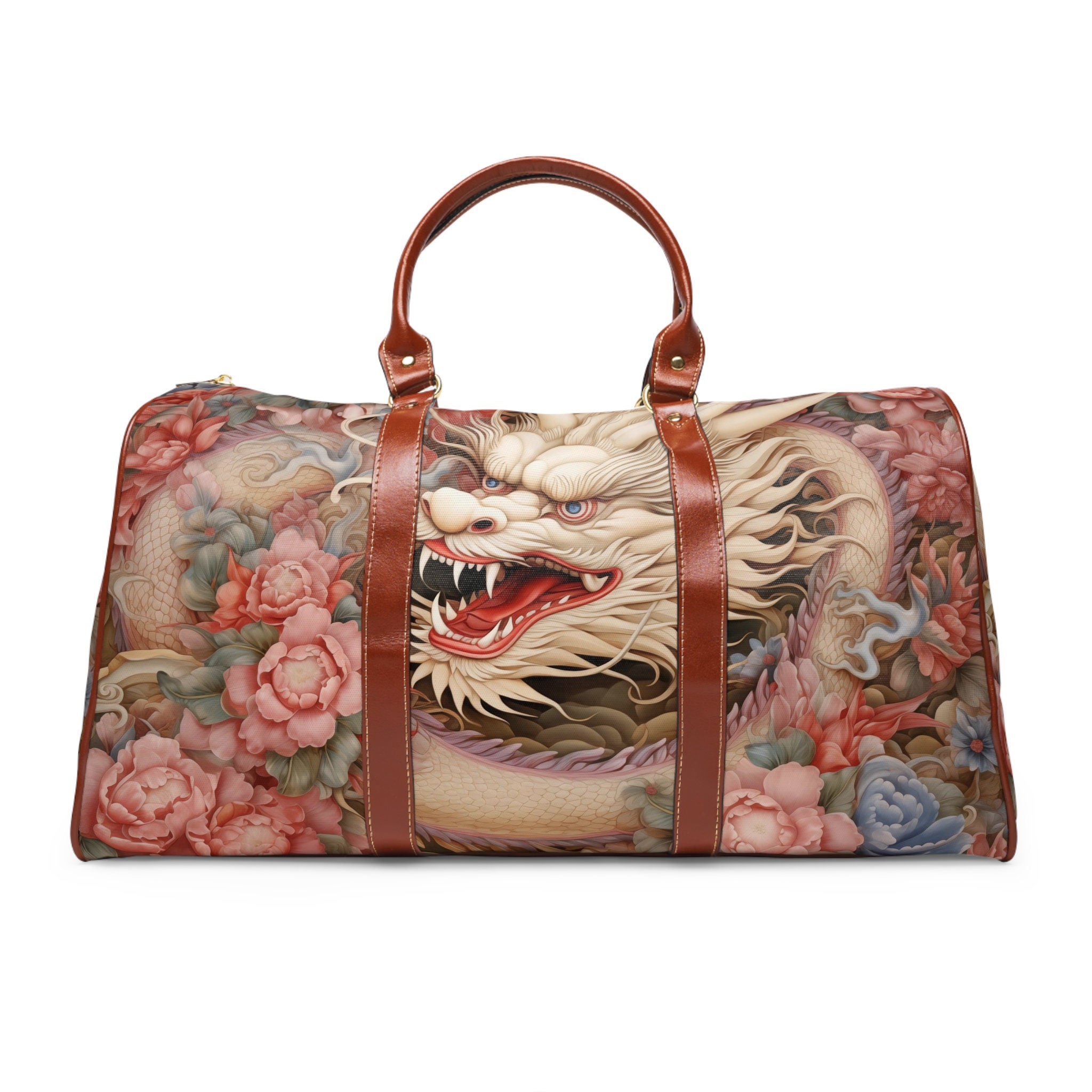 Dragon Roses Travel Bag Chinese Dragon Bag, Year of the Dragon ...